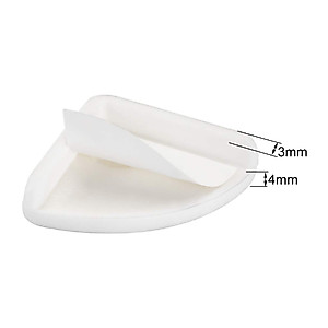 uxcell Corner Guards Edge Protector Furniture Table Corner Protectors Adhesive Soft Silicone White 30x30x9mm, 10 Pcs