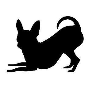 8x10 Chihuahua Style 3 Stencil Made from 4 Ply Matboard