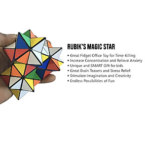Rubiks 3 Piece Gift Set | Rainbow Ball | 2X Magic Stars