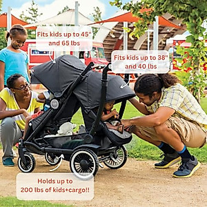 Austlen Entourage 2.0 Double Stroller in Navy (Also Available in Black)