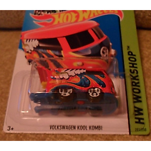 HOT WHEELS NEW VOLKWAGEN KOOL KOMBI HW Workshop RED rare 2014