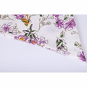 LOVENJOY Floral Fabric Bunting Banner Shabby Chic Tea Party Garland