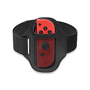 RHOTALL Leg Strap for Nintendo Switch Sports/Ring Fit Adventure, OLED Model Joy Con Controller Game Accessories, Adjustable Elastic Sport Movement Leg Band- 2 Pack