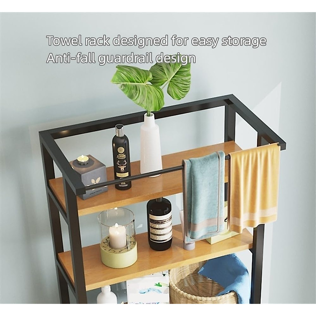 ROPSHTSF Shelves, Bathroom Tiers, Floor Storage, Gap Storage, Washing Machine Rack, 3-Tier Laundry Room Shelf Over The Washing Machin, Storage Rack(White)