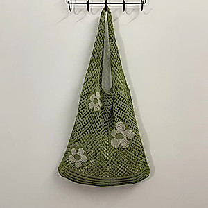 Fairycore Hobo Bag Fairy Grunge Aesthetic Hobo Bag Aesthetic Tote Bag Fairy Grunge Accessories for Women (Green)