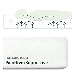 ZINUS Youth Memory Foam Mattress, Twin, White