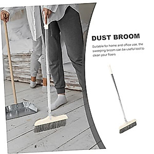 FOYTOKI Splicable Broom Trash Cleaning Telescopic Broom Floor Cleaning Broom Soft Broom Stand up Dustpan Soft Bristle Broom Garbage Broom Stick Indoor Broom Brooms Dust Broom Plastic