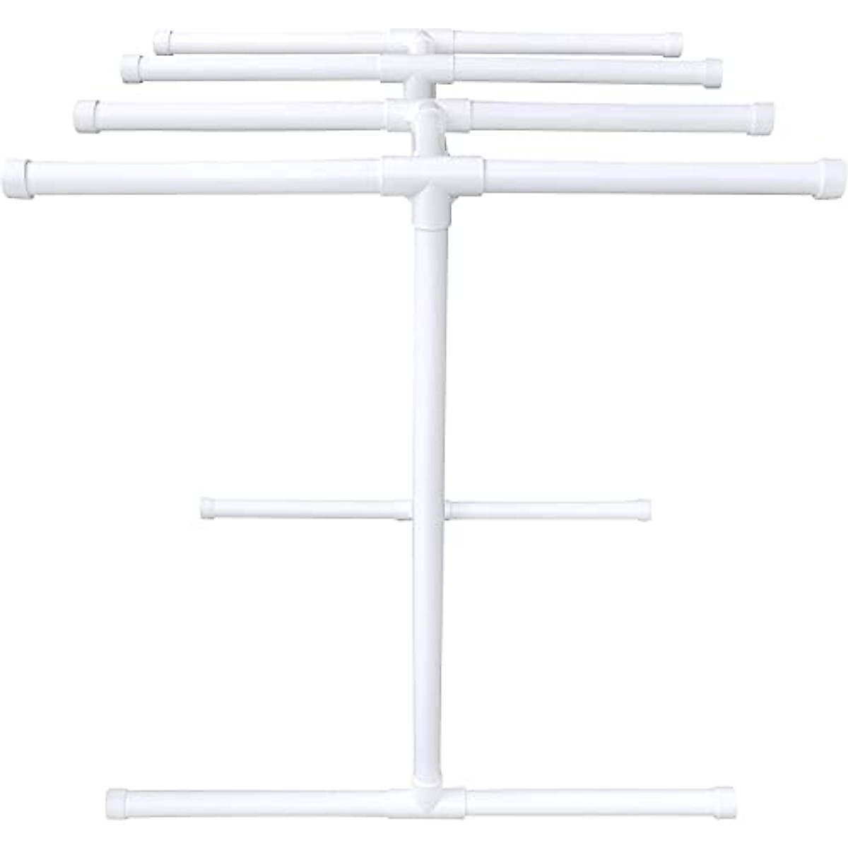 Towel Rack - Poolside Storage Organizer for Drying Wet Towels, Floats, Noodles, Paddles, 37.5" W x 37.5" L x 41" H, (White)