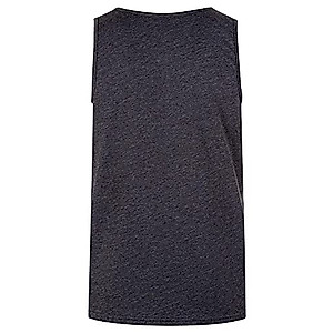 Hurley mens One and Only Graphic Tank Top T Shirt, Black Heather Noise Aqua, X-Large US