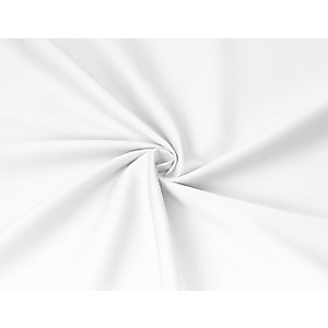 Sunflower Pillow Cases Queen Set of 2, 100% Cotton Queen Pillowcases, 20×30 inches with Silver Trim, Soft and Breathable, White