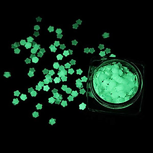 IOOOFU Multifunctional Luminous Sequins Glow in The Dark Glitters Sequins UV Resin Jewelry Findings Nail Art Decoration Crafts as showns Sequins