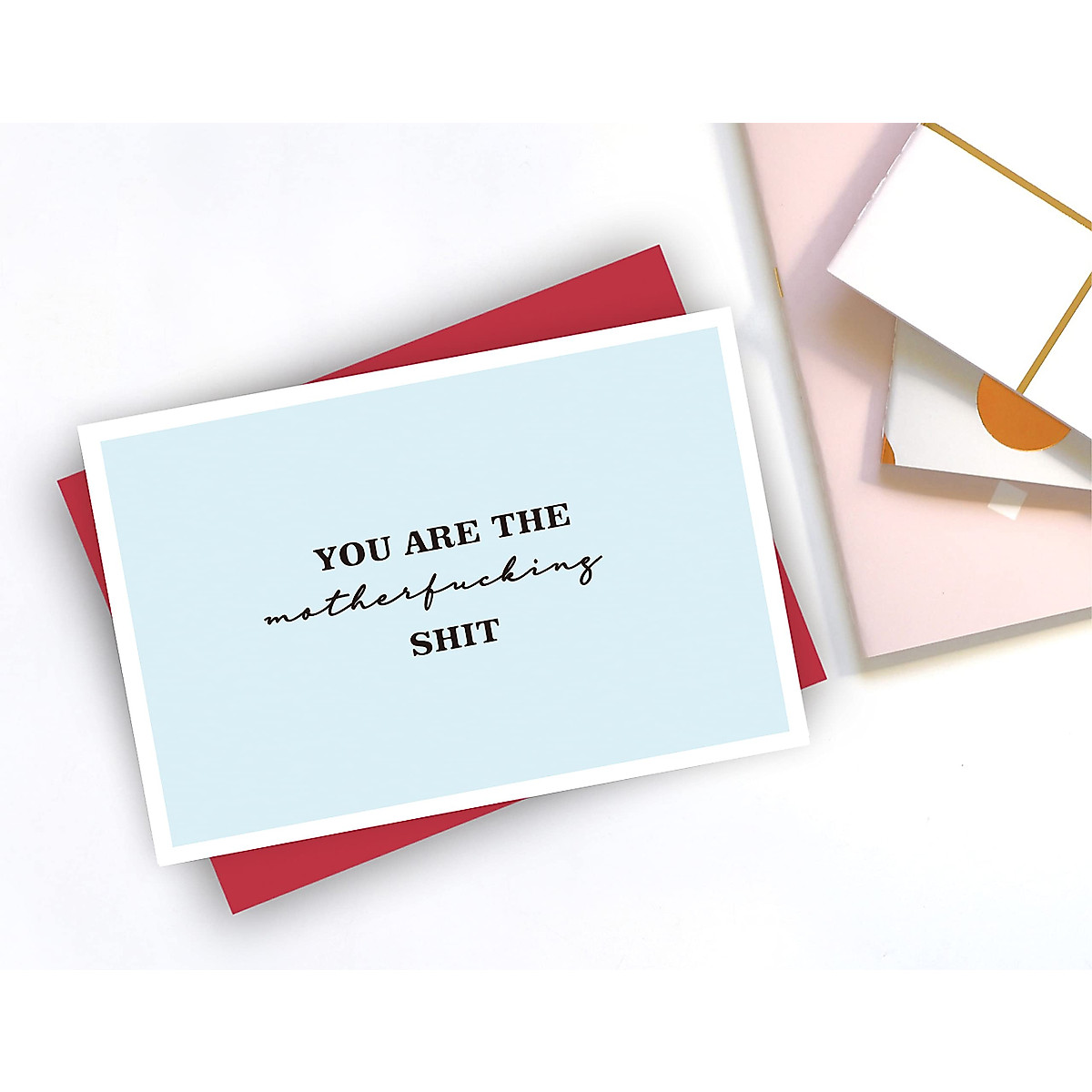 Alzombi Funny Thank You Card, You Are The Motherfucking Shit Thanks Card, Greeting Card for Friends