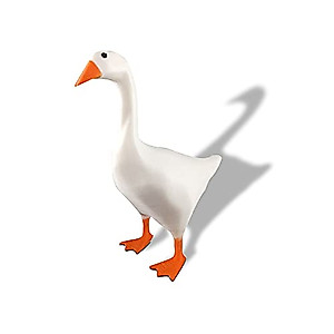 Goose Statue Magnetic Key Holder, Animal Magnetic Key Holder Sculpture Modern Home Decor，Cute Magnetic Goose Key Holder for Key Hooks Pens Bells (Yellow)