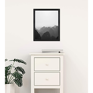 MCS Studio Gallery 16x20 Poster Frame Black Woodgrain, Vertical & Horizontal Wall Hanging Large Picture Frame for Photos, Posters & Art Prints (1-Pack)