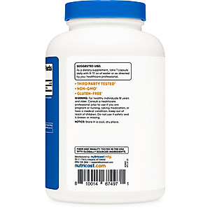 Nutricost Taurine 1000mg Capsules Supplement, 240 Capsules Per Bottle, Non-GMO & Gluten Free