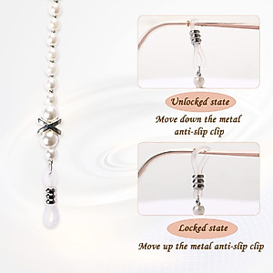Glasses Chain, Pearl Eyeglass Chain, Beaded Eyeglass Chain Sunglasses Holder Strap, Eye Glass Holders Necklaces, Pearl Masks Chian for Women