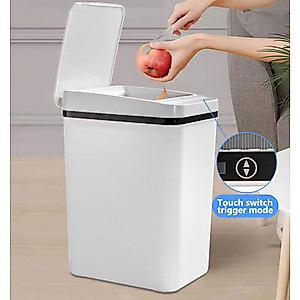 XBWEI Smart Trash Can for Bathroom Kitchen Automatic Wastebasket Waterproof Trash Waste Bins