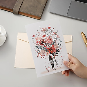 Sawnfay Thank You Card, Thank You Gifts for Men and Women, Teacher Thank You Cards, 8'' x 5.3'' Funny Thank You Cards with Envelopes