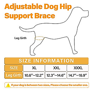 PLKO Dog Knee Brace with Side Stabilizers - Support for ACL, Knee Cap Dislocation, Arthritis - Warmth, Stability, and Pain Relief(Size: XXXL)