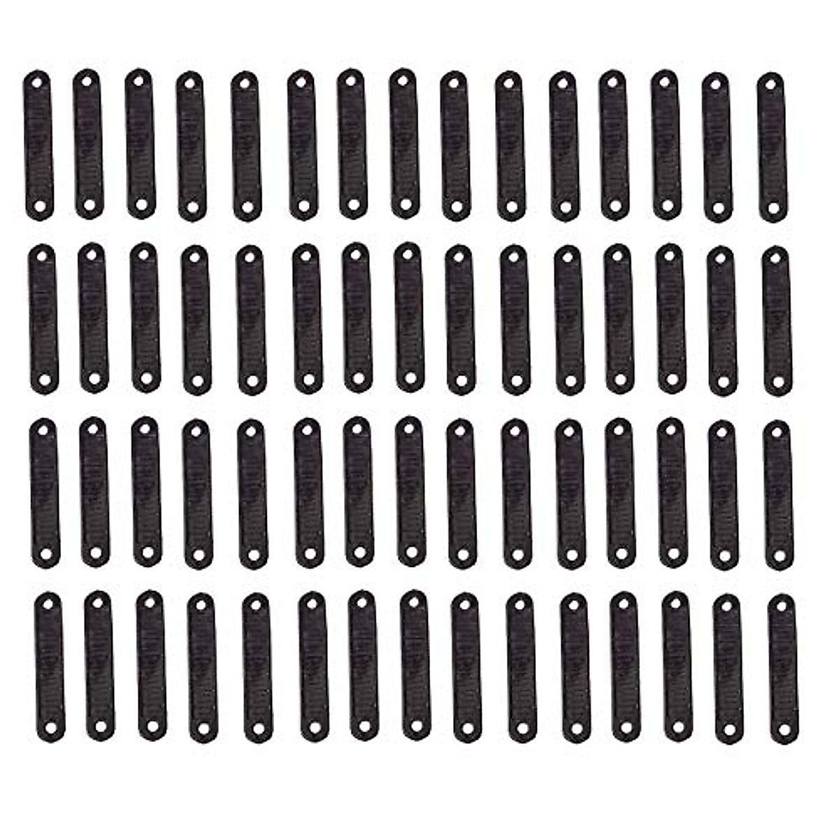 NAHANCO BNS Rubber Non-Slip Grip Strip for Hangers, Removable, 4", Black (Bulk Pack of 1,000)