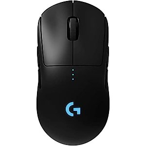 Logitech G Pro Wireless Gaming Mouse with Esports Grade Performance, Ergonomic Ambidextrous, 4-8 Programmable Buttons, and HERO 25K Sensor (Renewed)