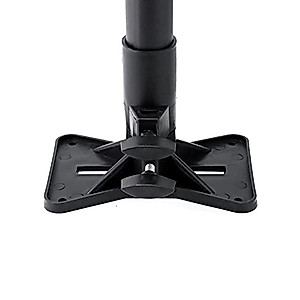 QWORK Undermount Sink Brackets Kit, 2 Pack Steel Undercounter Sink Stand Adjustable Support Sink Leg, Sink Repair Bracket Kit, for Kitchen and Bathroom (17.7-30.3"), Black