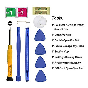 Display Touch Screen (AMOLED) Digitizer Assembly with Home Button for Samsung Galaxy S7 (5.1 inch) All Models G930 G930A G930P G930T G930V G930R4 G930F G930W8 G930U (Repair Tools) (BLACK)