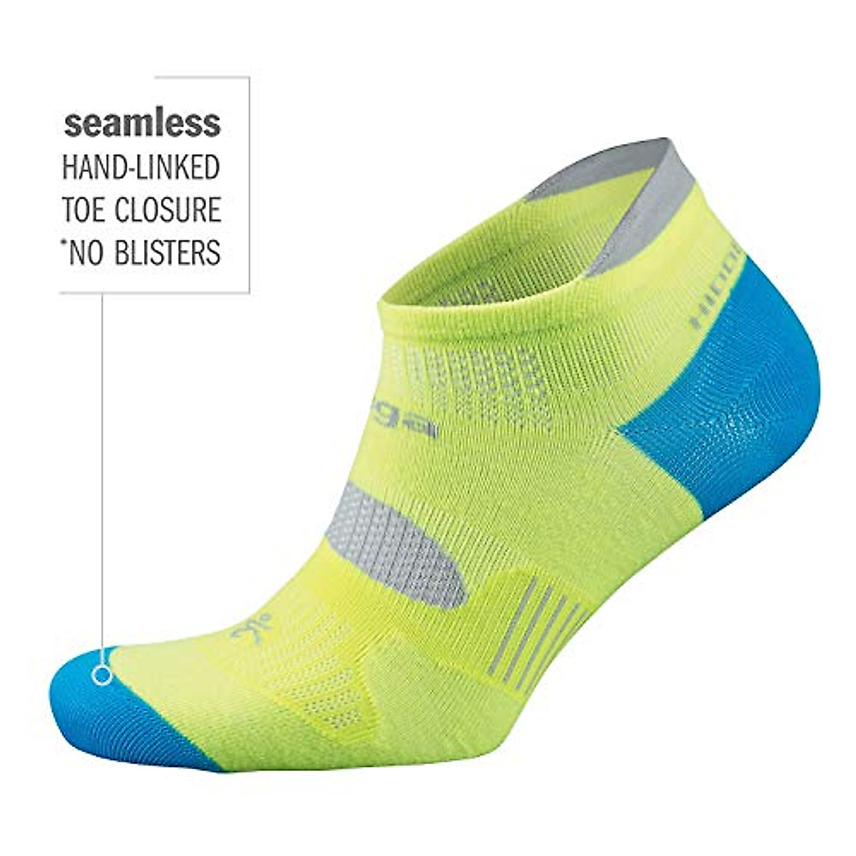 Balega Hidden Dry Moisture Wicking Performance No Show Athletic Running Socks for Men and Women (1 Pair),Black, Large, New Black