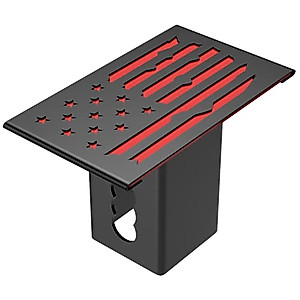 TOEASYTY Heavy American Flag Metal Trailer Hitch Cover for 2 Inch Receivers,Tow Hitch Covers 2 Inch for Truck Accessories(with 5/8-inch Pin Diameter Trailer Hitch Lock)