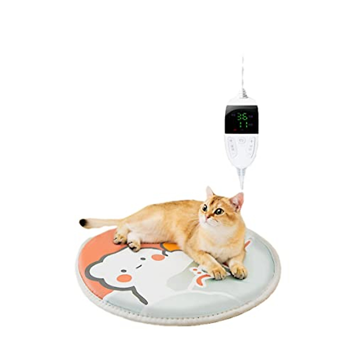 self Heating cat Bed cat Heating pad Heated cat Bed pet Heating Pads for Cats Heated cat Bed Indoor pet Blanket Heating cat mat Waterproof Scratch Shock Proof Electric Proof Constant Temperature (S)