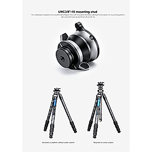 Leofoto LBQ-50S 50mm Leveling Base Half Ball Quick Adjust Leveler Head for Mr Q Ideal for LQ-284C