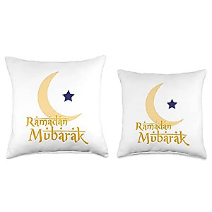 Eid Mubarak Islam Pride Decorations & Designs Ramadan Kareem Eid Mubarak Islam Throw Pillow, 18x18, Multicolor