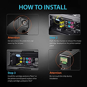 Smart Ink Compatible Ink Cartridge Replacement for Canon 1200 XL PGI 1200XL to use with MB2720 MB2020 MB2320 MB2120 Printers (2BK & C/M/Y 5 Pack Combo)