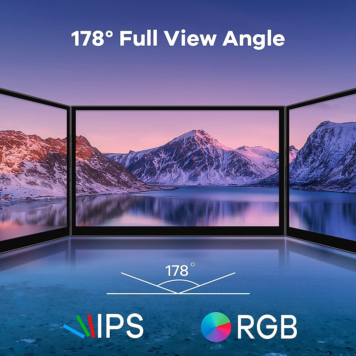 Hosyond 10.1" IPS LCD Capacitive Touch Screen HDMI Display Portable Monitor 1024X600 Built-in Dual Speakers for Raspberry Pi 5/4/3 Xbox PS4 Windows 7/8/10