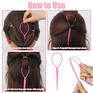 2000 Pcs Elastic Hair Rubber Bands for Girls, 24 Colors Small Girl Hair Ties Baby Hair Ties Elastic Rubber Bands with Topsy Tail Hair Tools Hair Accessories for Toddler Baby Girl Hair