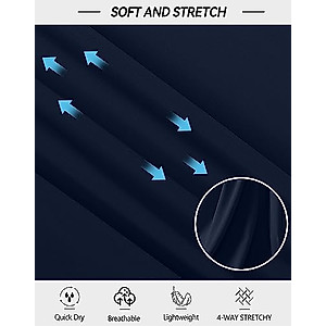 Soothfeel Women's Tennis Golf Dress with Built in Shorts Sleeveless Workout Active Athletic Dress for Women with 4 Pockets (Navy, S)