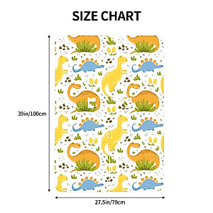 Rutiea Funny Dinosaurs in Cartoon Style Car Seat Cover for Babies, Peekaboo Opening Minky Carseat Canopy Stroller Cover for Newborn, Mom Nursing Breastfeeding Covers, Blanket for Infant Toddler