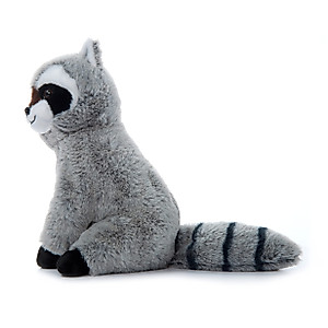 The Petting Zoo Raccoon Stuffed Animal Plushie, Gifts for Kids, Wild Onez Wildlife Zoo Animals, Raccoon Plush Toy 12 inches