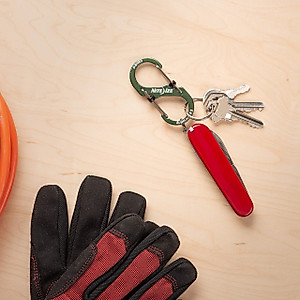 NITEIZE LSBA3-08-R6 Slide-Lock Aluminum, #3, Olive, Small