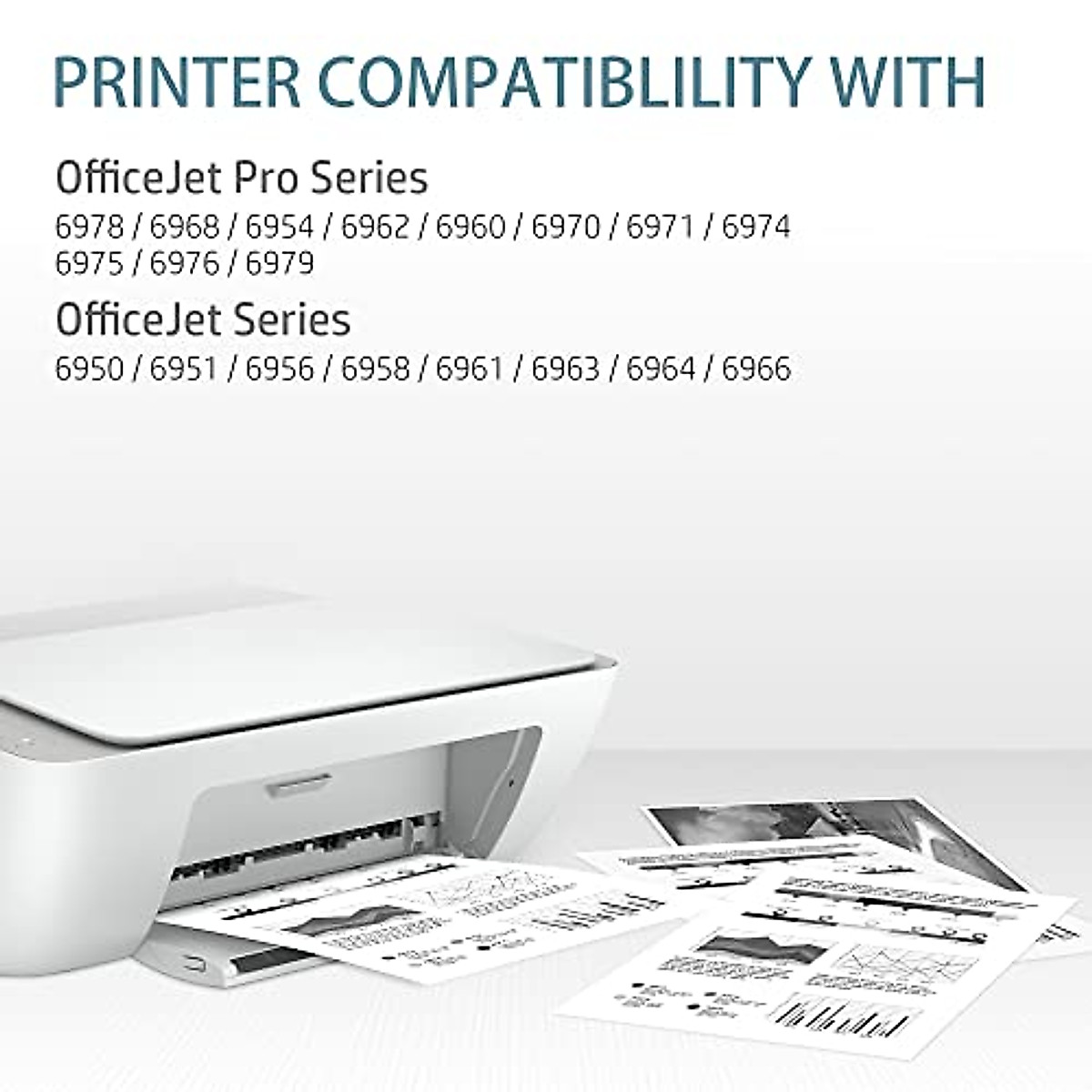 ABOIT 902XL Black High-Yield Ink Cartridges, Replacement for 902 Ink Cartridges Compatible to use with OfficeJet 6978 6968 6958 6960 6970 6962 Printers (2 Black)