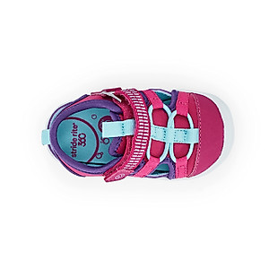 Stride Rite 360 Girls Blake Sneaker, Fuschia, 3 Infant