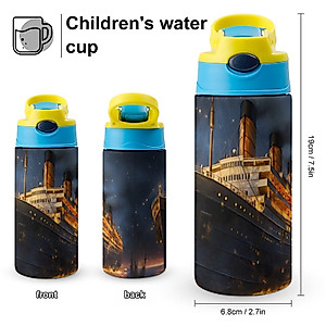Titanic Cruise Ship Voyage Stainless Steel Water Bottle Insulated Travel Mug with Leakproof Locking Lid for Hot Or Cold Drinks 350ml