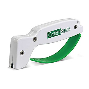 AccuSharp Garden Tool Sharpener - Diamond-Honed Tungsten Carbide Rust-Free Blade Quickly Sharpens, Restores, Repairs & Hones Lawnmower Blades, Secateurs, Limb Loppers, Hoes, Shovel & Scythes