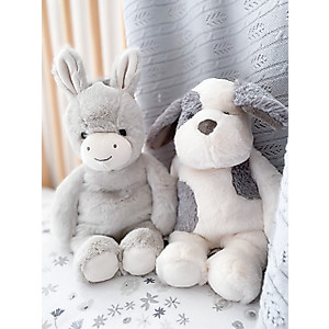 MON AMI Polka Dot Puppy Plush Animal Toy 11.5”, Handcrafted Premium Stuffed Dog Toy,Soft & Cuddly,Nursery Room Décor,Great Gift for Kids of All Ages