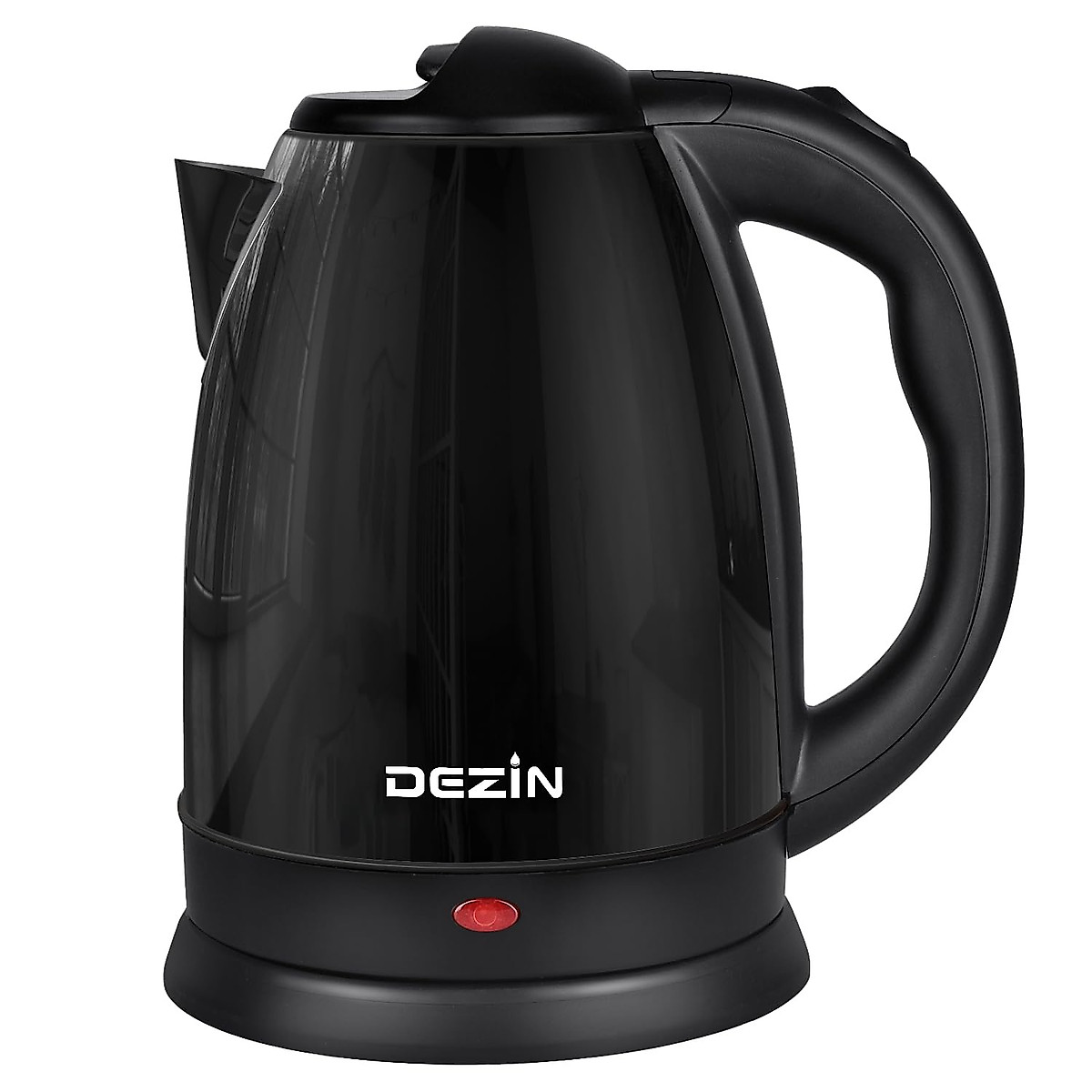 DEZIN Electric Kettle Upgraded, 2L Stainless Steel Tea Kettle, Fast Boil Water Warmer with Auto Shut Off and Boil Dry Protection Tech for Coffee, Tea, Beverages, Black