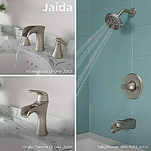 Pfister 8P8-WS2-JDSGS Jaida 1-Handle Tub & Shower Faucet with Adjustable Spray Width In Spot Defense Brushed Nickel