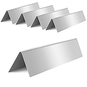 GasSaf L15.3 Flavorizer Bar Replacement for Weber 7636, Spirit 300 310 320 E310 E320 Series,Weber 46510001, 47513101 Gas Grill Front Controls (L15.3 x W2.6X T2.5inch)(5-Pcs)