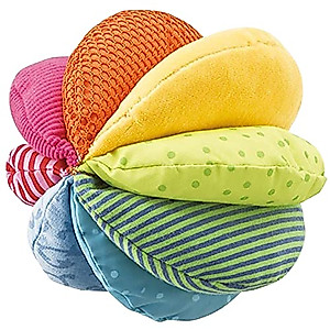 HABA Rainbow Fabric Ball - Machine Washable with 8 Different Sensory Affects