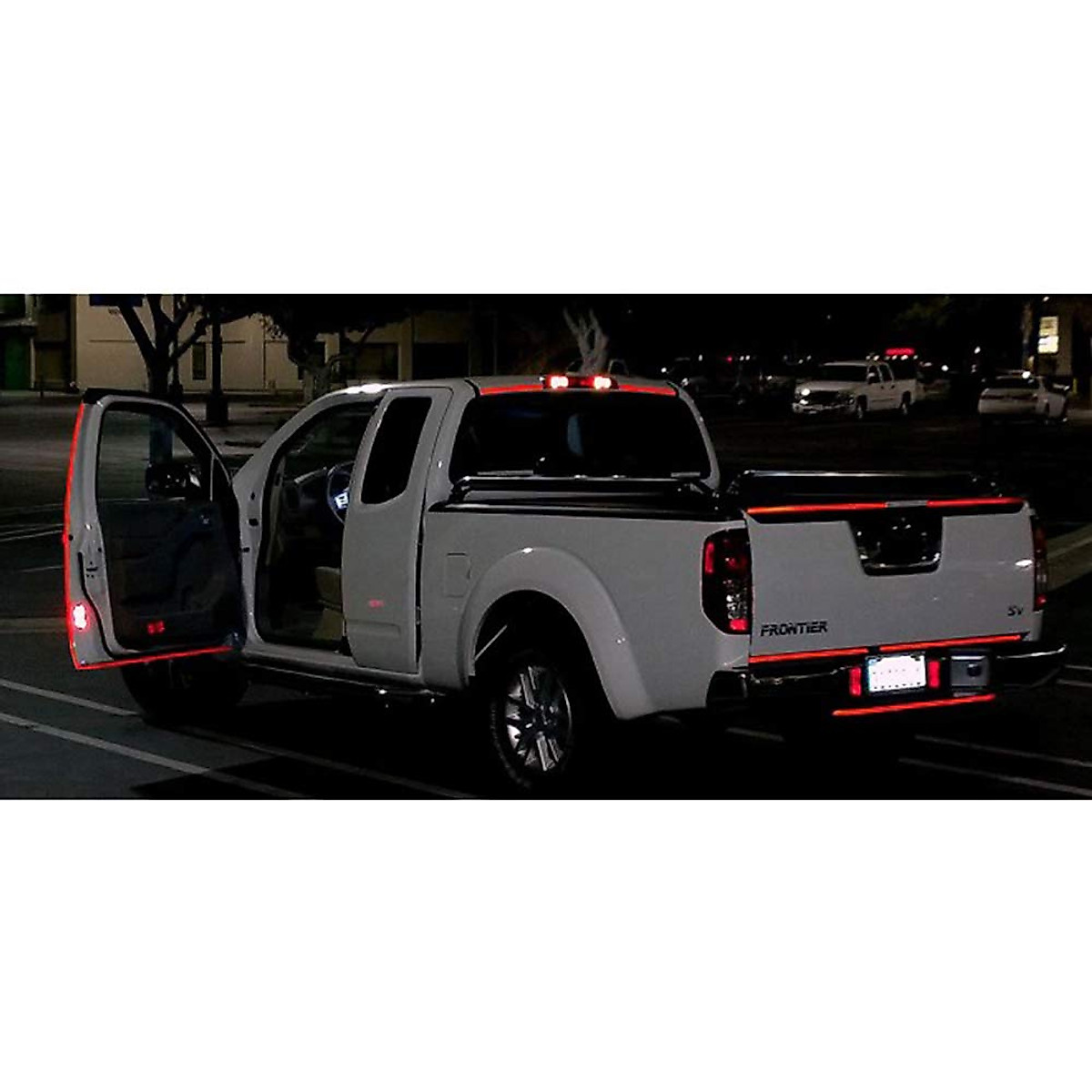 Red High Visibility DOT-C2 Reflective Tape 2 inch x 20 feet Safety Warning Conspicuity Tape Waterproof Self-Adhesive Tape for Trailer Vehicles Trucks Vans Bikes Cargos Helmets Poles