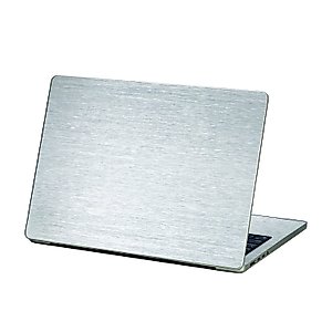 MightySkins Skin Compatible with Apple MacBook Air 13.6” M2 (2022) - Brushed Aluminium | Protective, Durable, and Unique Vinyl Decal wrap Cover | Easy to Apply and Change Styles | Made in The USA